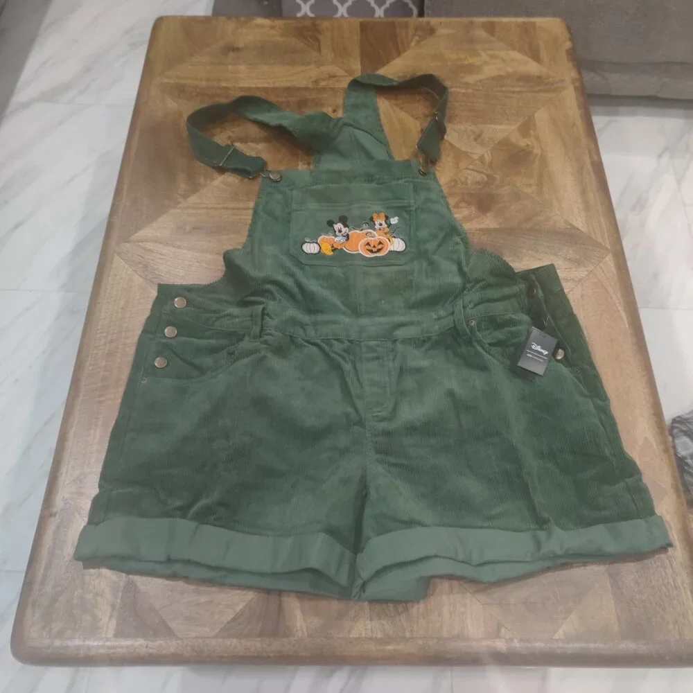Hot Topic | Shorts | Hot Topic Disney Mickey Corduroy Short Overalls ...